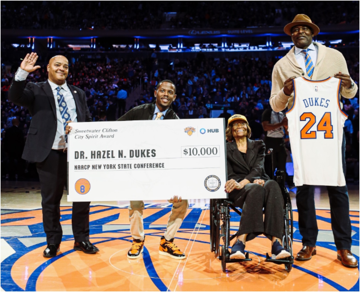 NAACP's Dr. Hazel N. Dukes Receives "City Spirit"