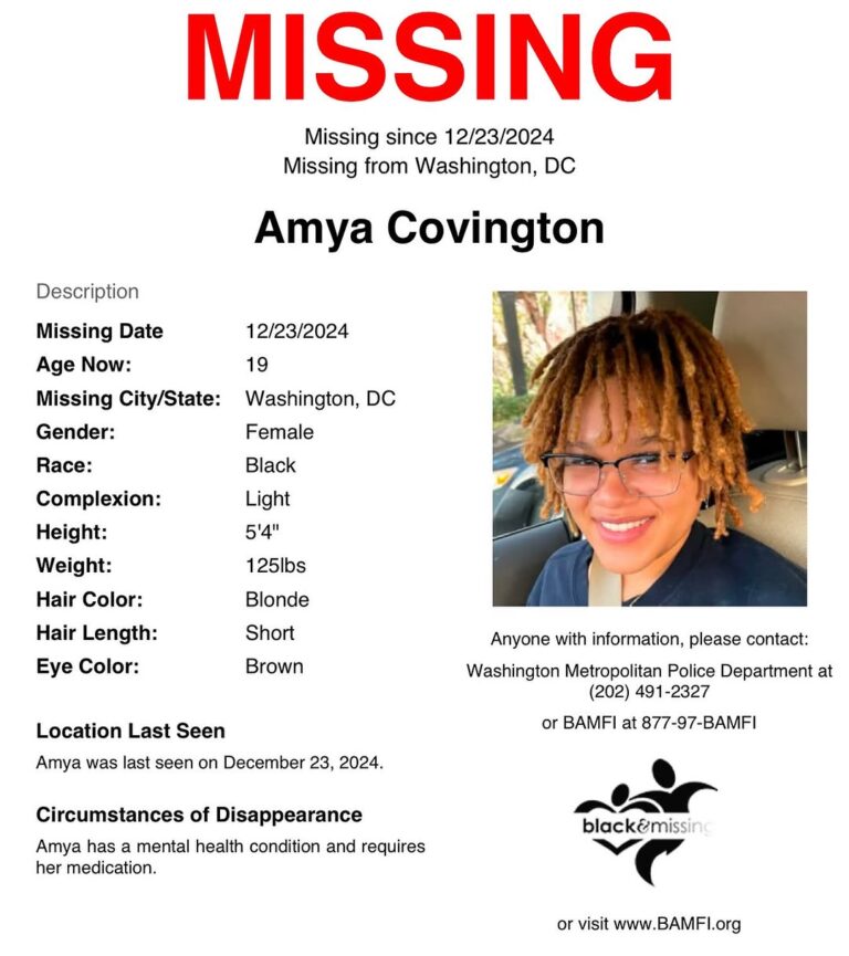 Family Pleads for Help Finding Missing 19-Yr-Old Amya Covington