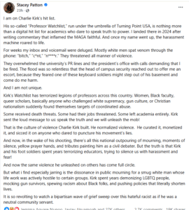 Stacey Patton Exposes Charlie Kirk's 'Digital Hit List' in Scathing ...